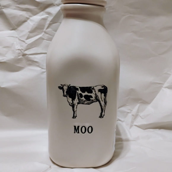 Rae Dunn | Dining | Rae Dunn Milk Jar With Cow Print | Poshmark